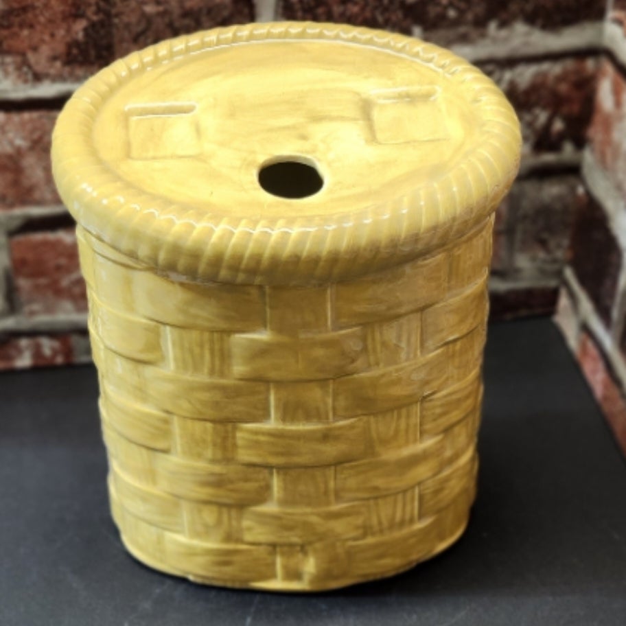 Large Wicker Canister | Van Go Pottery Painting